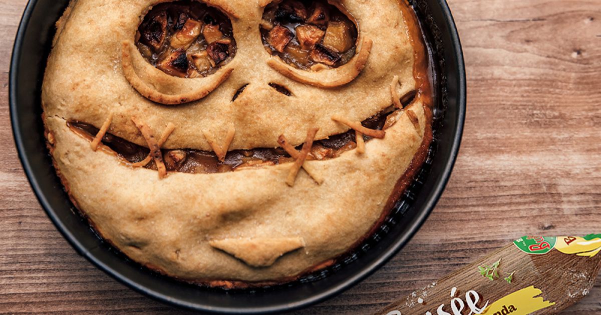 Torta salata ai funghi di Halloween