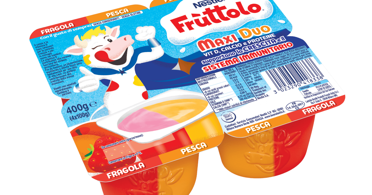 Frùttolo Maxi Duo Fragola-Pesca