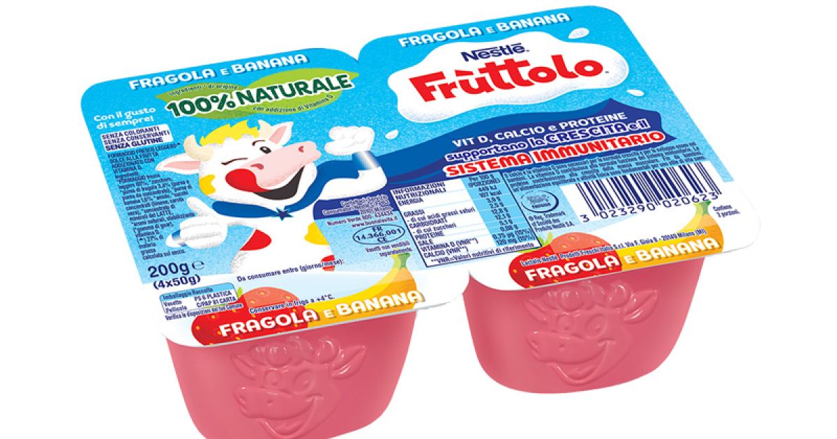 Frùttolo Fragola e Banana 4 vasetti | Buonalavita