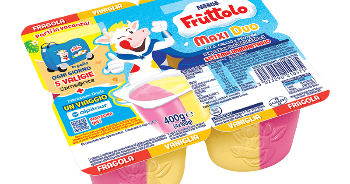 Fruttolo Maxi Duo fragola vaniglia: doppio piacere | Buonalavita