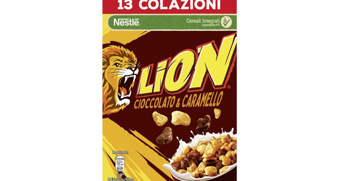 Cereali Lion mix con cioccolato e caramello | Buonalavita